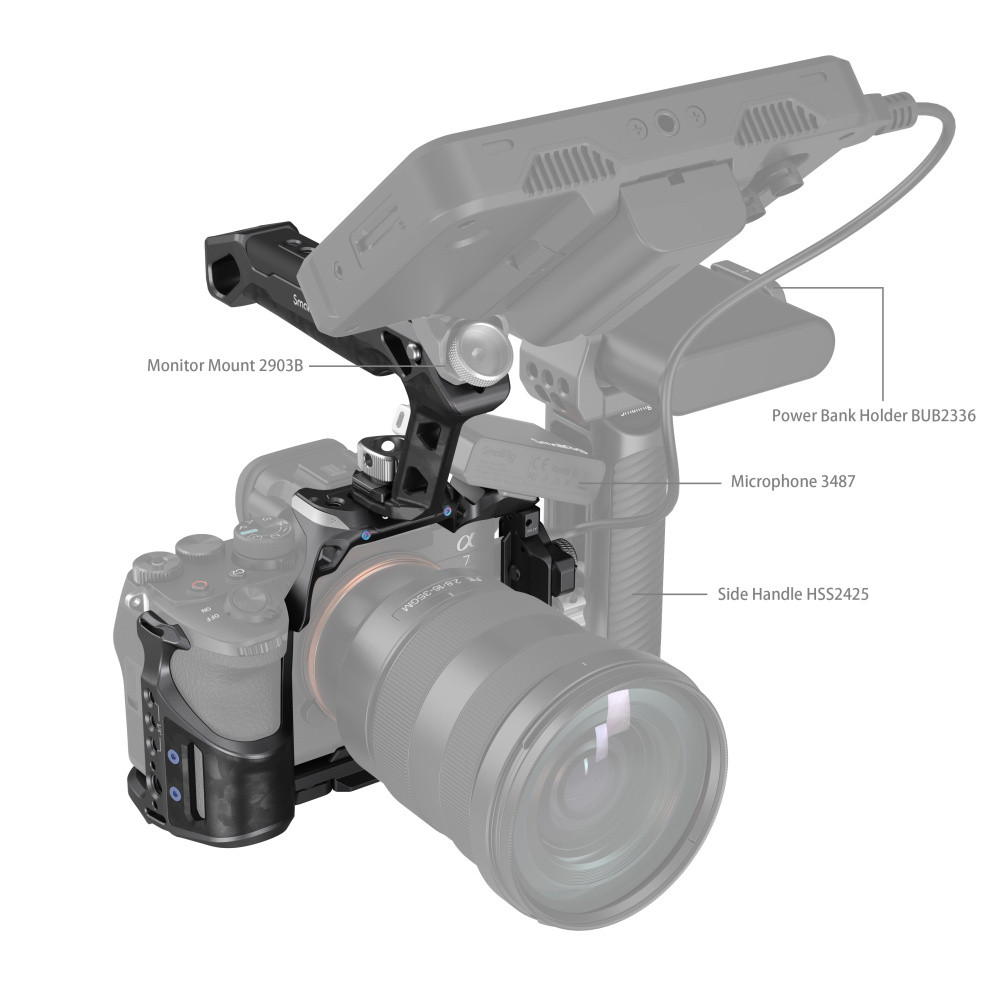 SmallRig "Rhinoceros" Basic Cage Kit for Sony Alpha 7R V / Alpha 7 IV ...