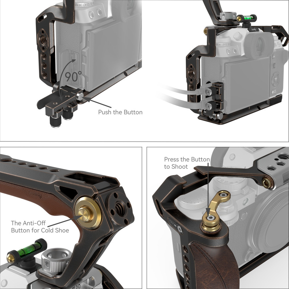 SmallRig Retro Handheld Cage Kit for FUJIFILM X-T5 3872 SmallRig Retro Handheld Cage Kit for FUJIFILM X-T5 3872