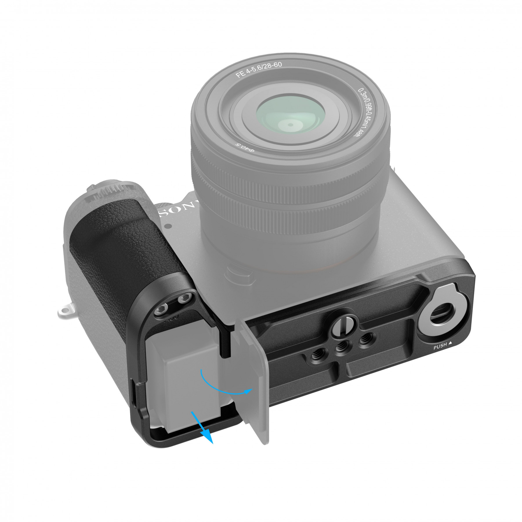 SmallRig L-Shape Mount Plate with Silicone Handle for Sony Alpha 7C II ...