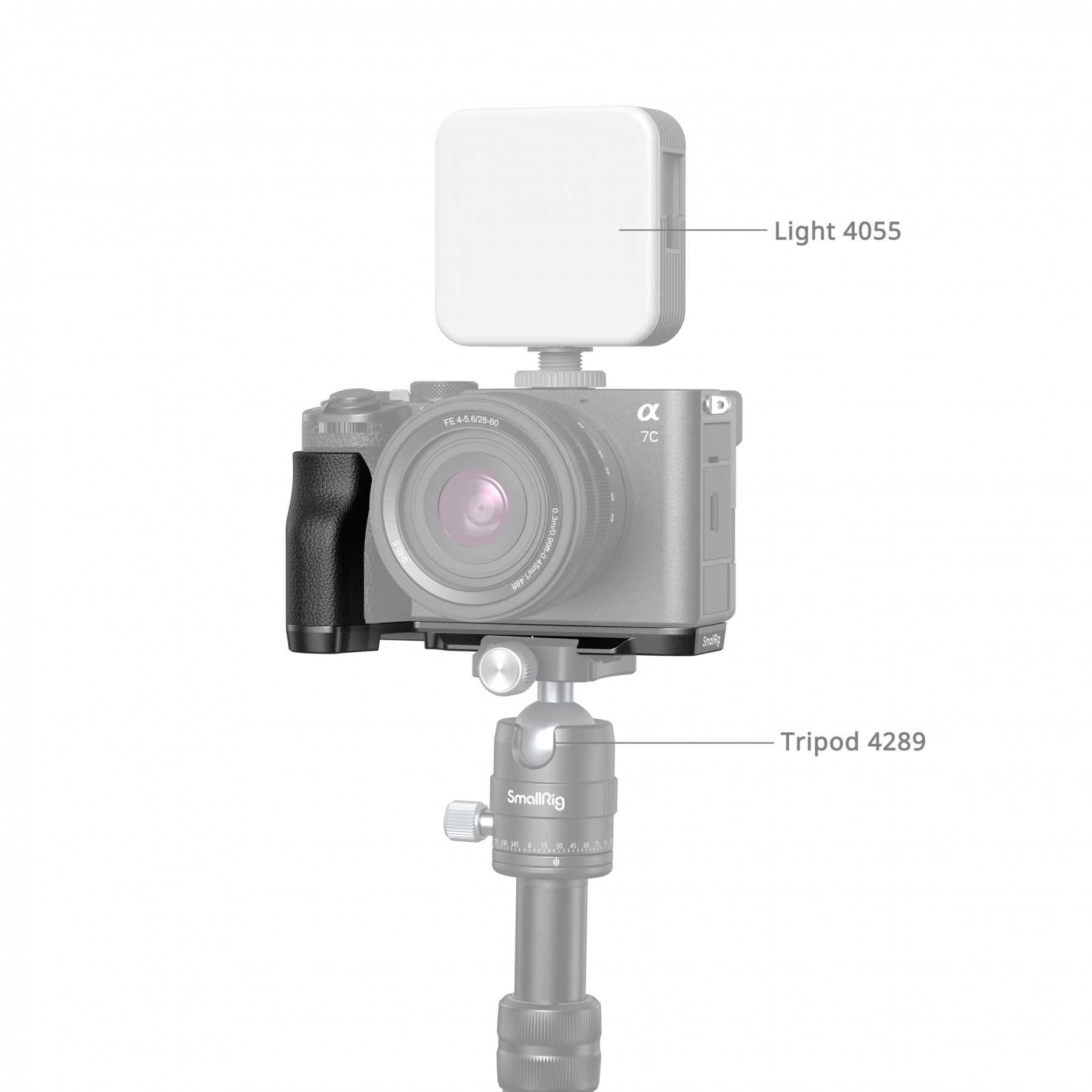 SmallRig L-Shape Mount Plate with Silicone Handle for Sony Alpha 7C II ...