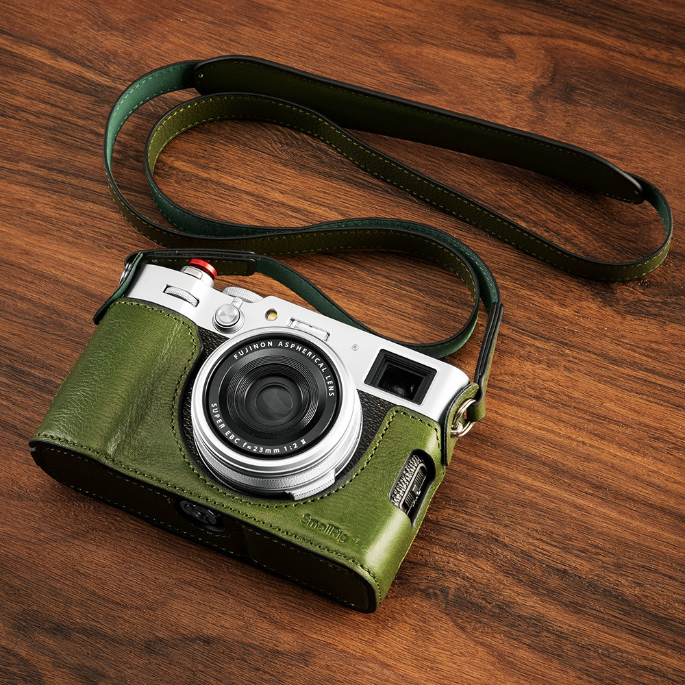 SmallRig Leather Half Case Kit for FUJIFILM X100VI (Green) 4701 SmallRig Leather Half Case Kit for FUJIFILM X100VI (Green) 4701